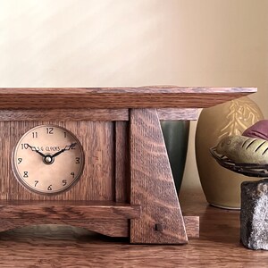 Mission Style Mantel Clock - Etsy