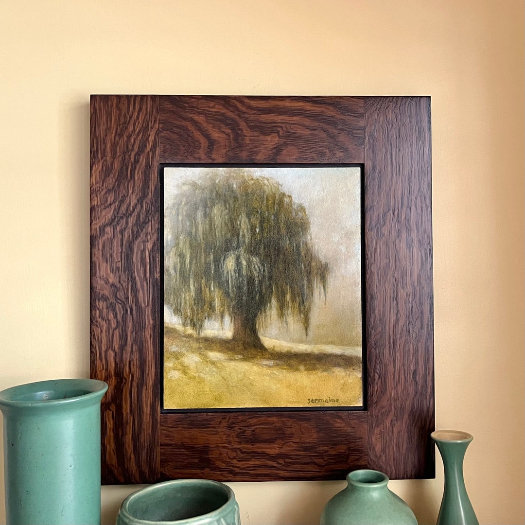 Mission Style Framed Original Oil Painting--the Weeper - Etsy