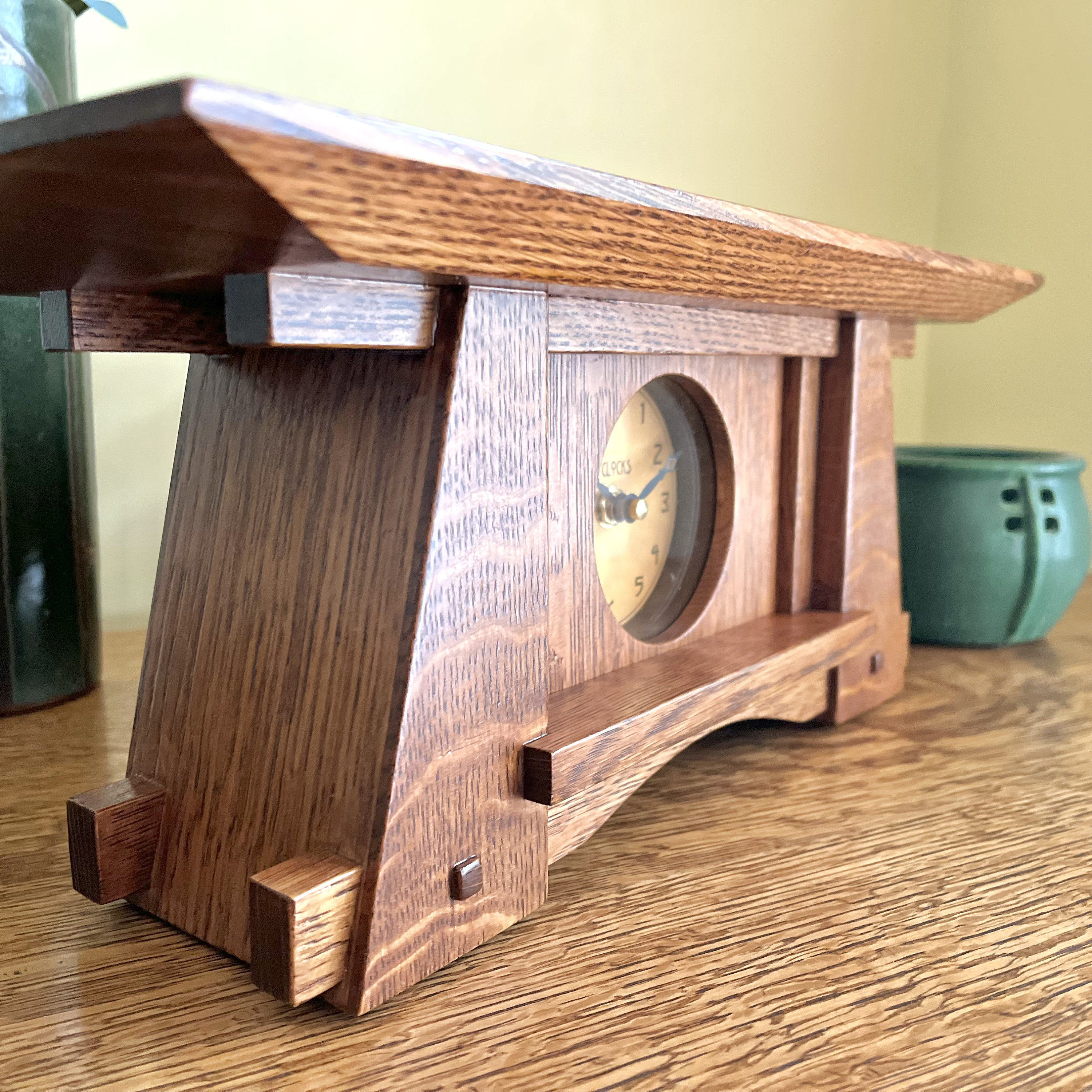 Mission Style Mantel Clock - Etsy
