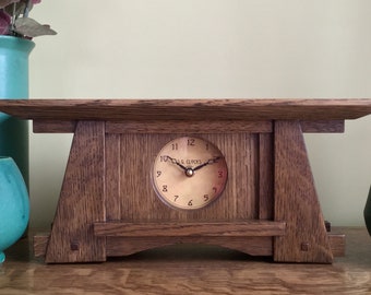 Mission Style Clock - Etsy