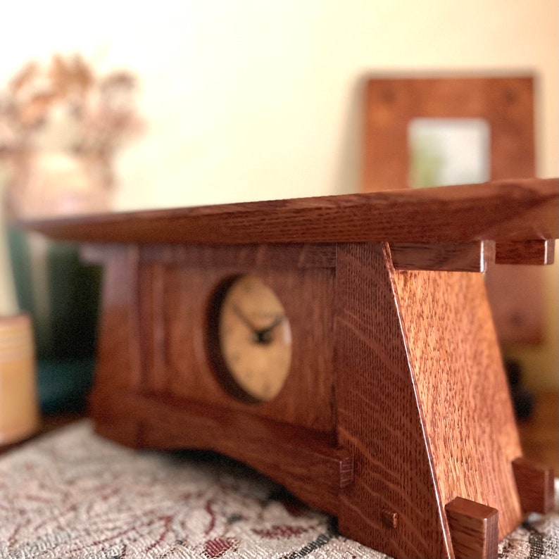 Mission Style Mantel Clock - Etsy