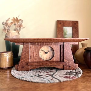 Mission Style Mantel Clock - Etsy