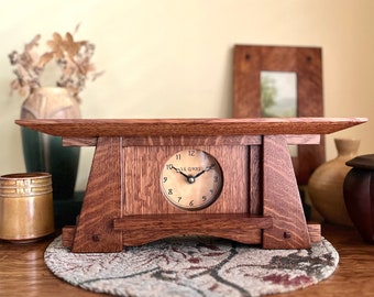 Cherry Craftsman Mantel Clock Mission Style Clock-arts and Crafts Clock ...