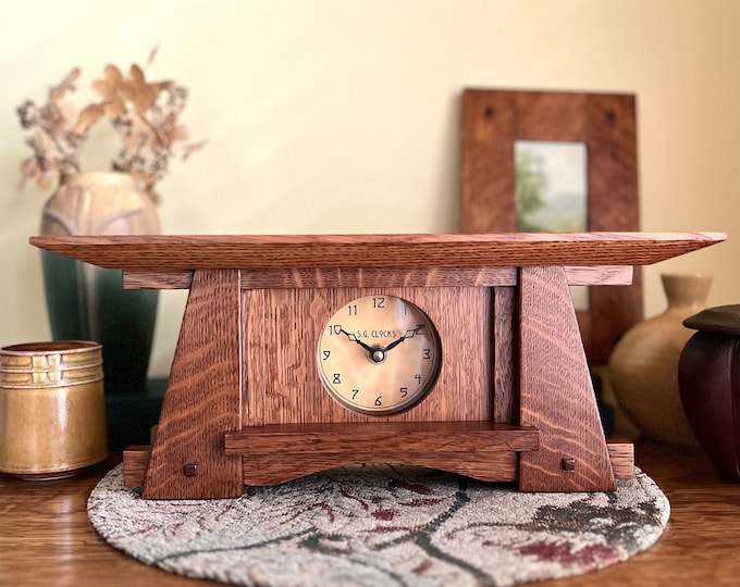Cherry Craftsman Mantel Clock Mission Style Clock-arts and Crafts Clock ...