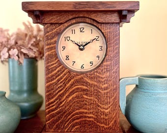 Mission Style Mantle Clock - Etsy