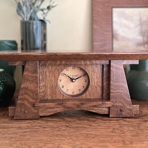 Mission Style Mantel Clock - Etsy