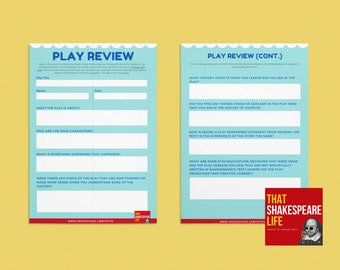 Film Review Worksheet - Yellow | Children & Adult Printable Worksheet ...