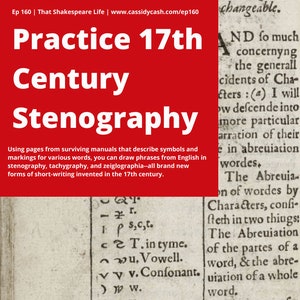 17th C Stenography Lesson Pack - Etsy