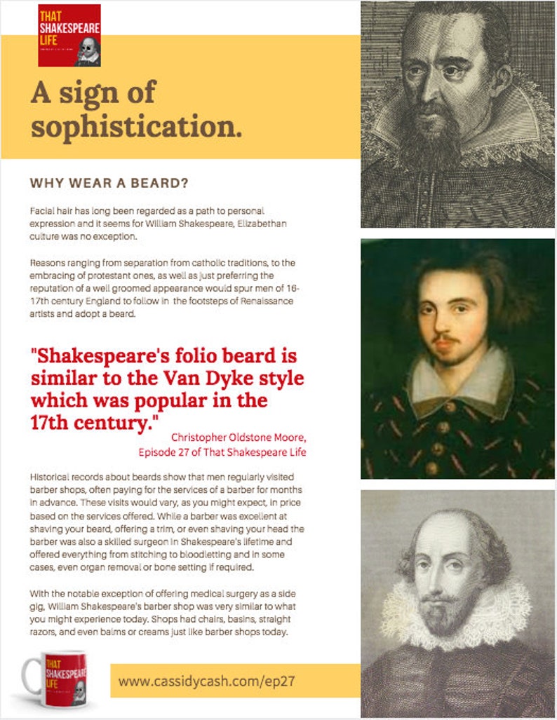 HISTORY GUIDE: Elizabethan Beard Styles - Etsy