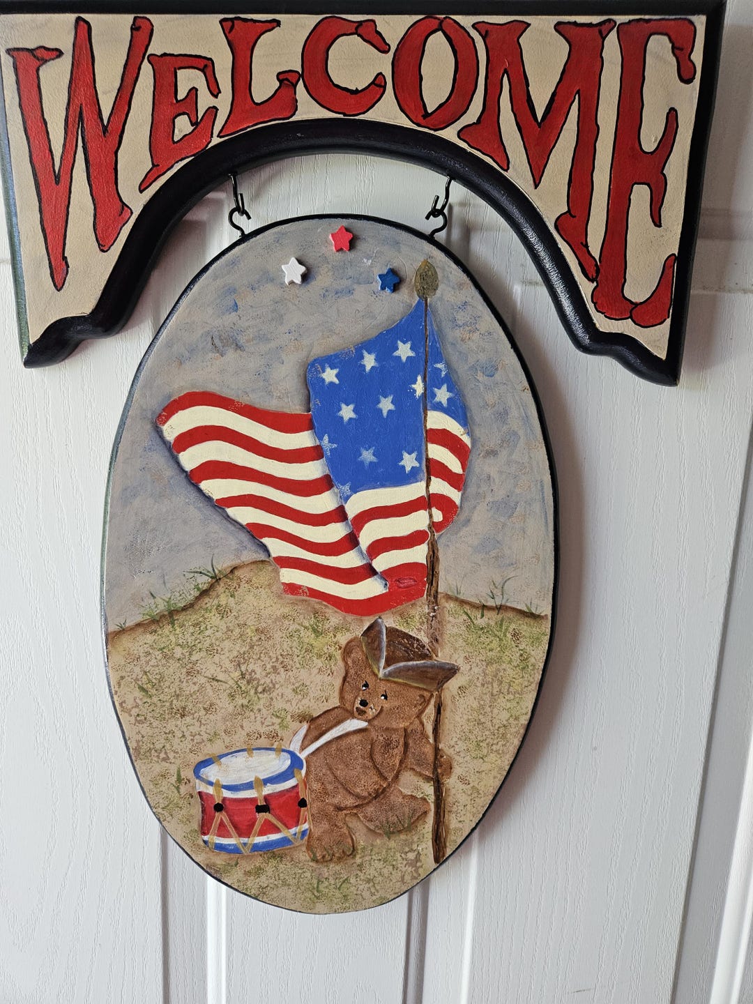 Patriotic Welcome Sign - Etsy