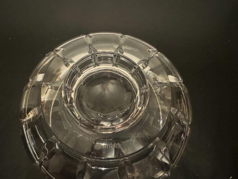 Nambè Hand Cut Crystal Glass Bowl From Czech Republic - Etsy