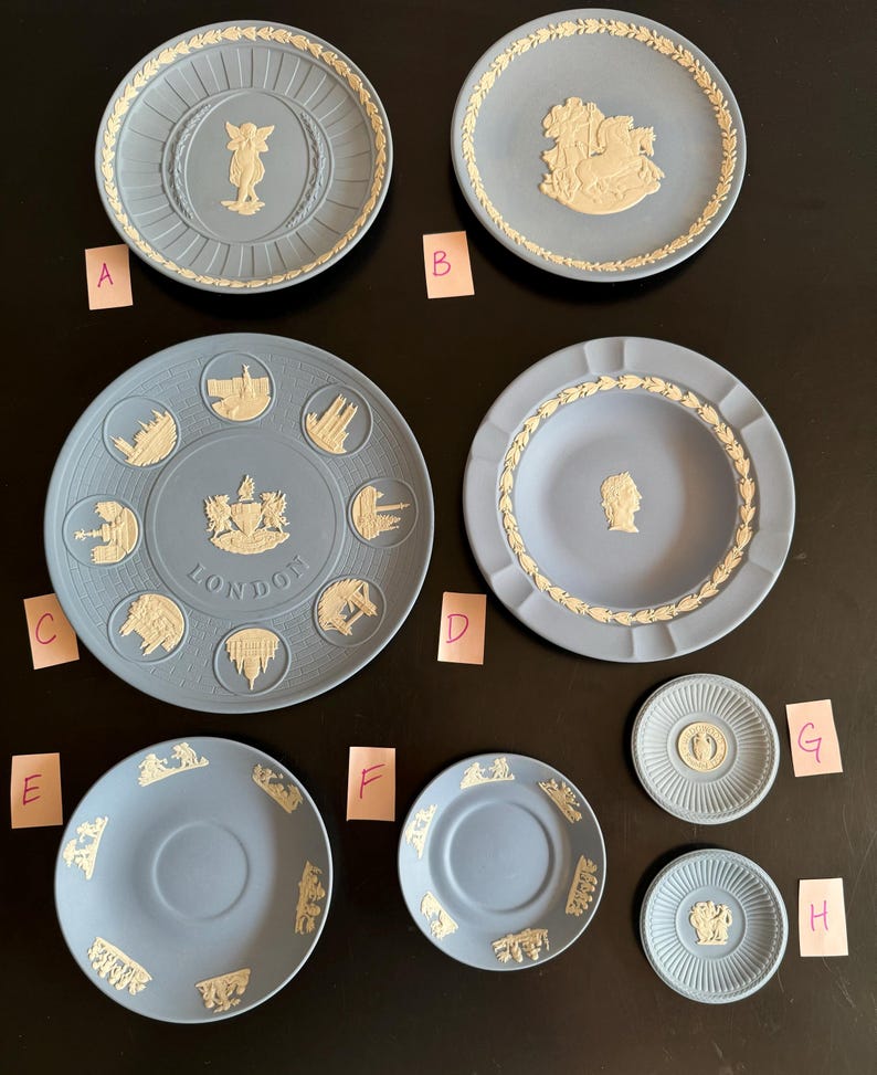 Wedgwood Jasperware Collectors Plates of Various Sizes - Etsy