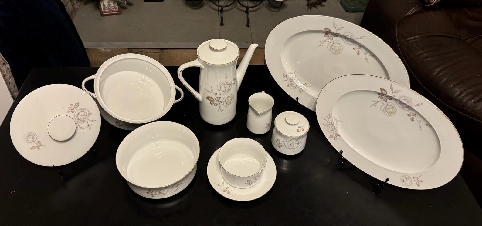 Johann Haviland Sweetheart Rose Serving Items Made in Bavaria Germany ...