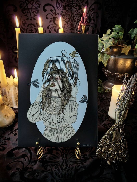 Haunted Victorian Gothic Art Asylum Horror Gothic Print Seance | Etsy