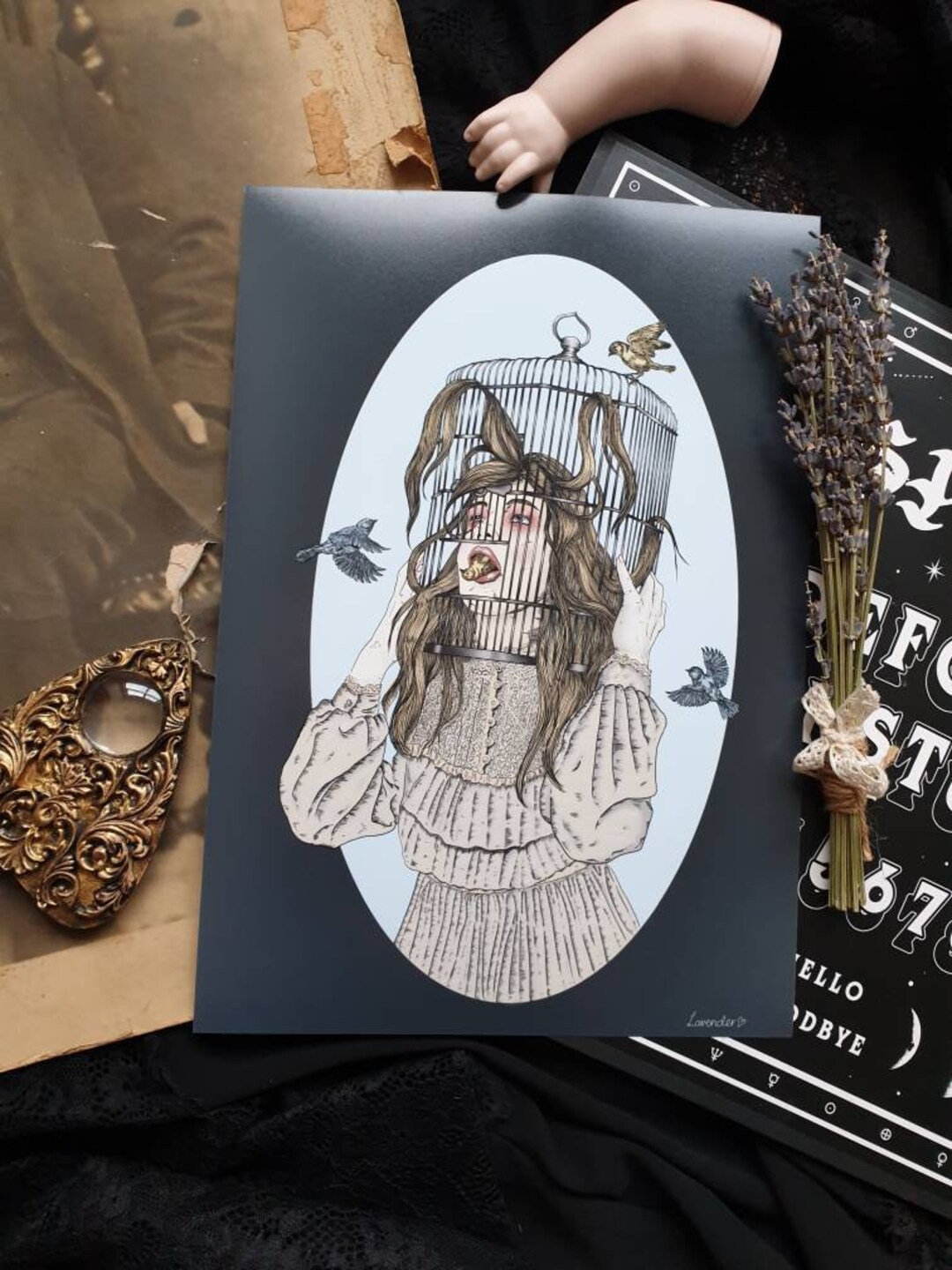 Haunted Victorian Gothic Art Asylum Horror Gothic Print Seance - Etsy