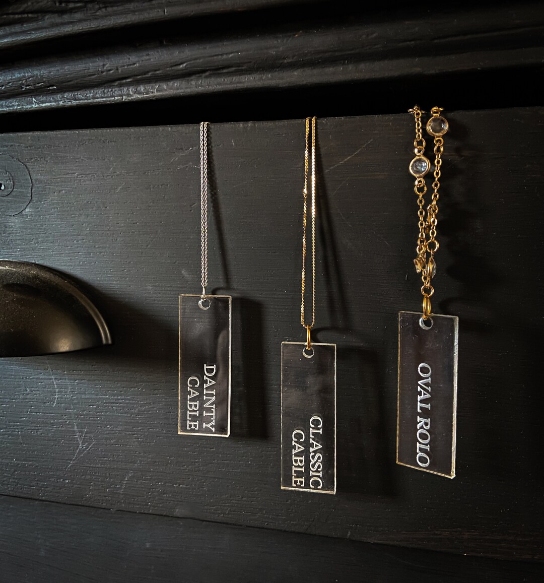 Permanent Jewelry Acrylic Engraved Tags - Etsy