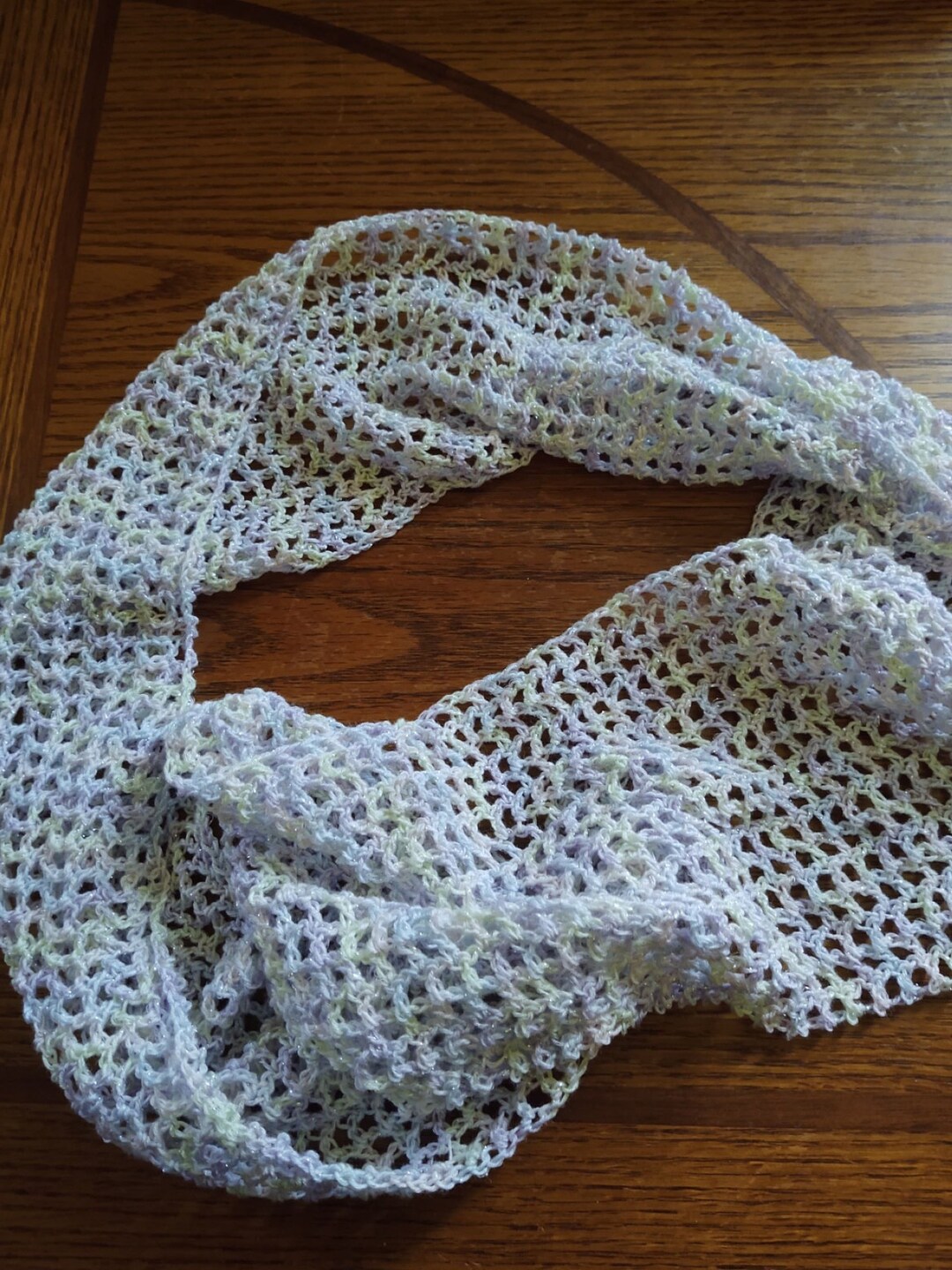 Lacy Crocheted Scarf - Etsy