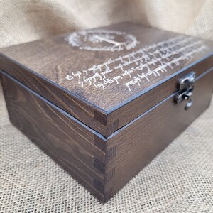 Elvish Wooden Box With Custom Engraving Gondor Tree - Etsy