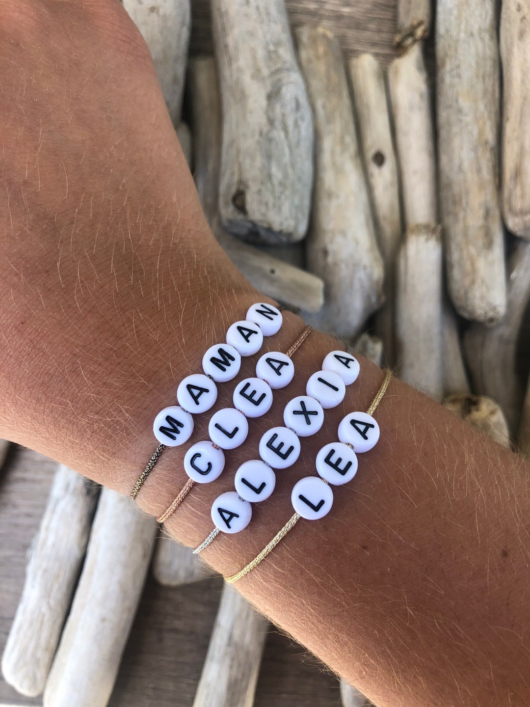 Bracelet chance Customizable Name Baptism, Wedding, Birthday, Gift ...