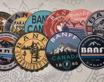 Banff Map Print Map Print Parks Canada Canadian Map | Etsy