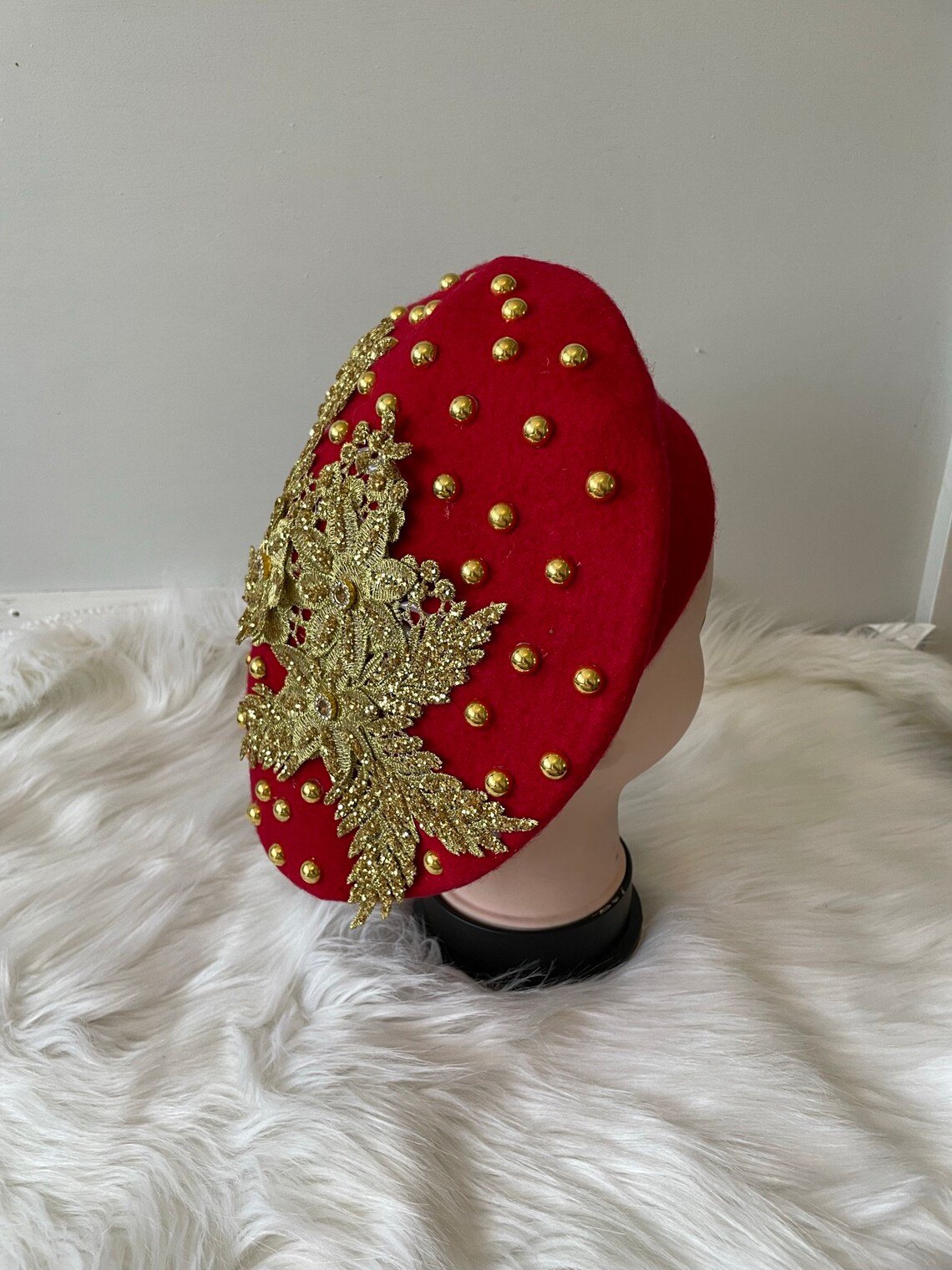 Beret Hat Beanie Hat Embelloished Hat - Etsy