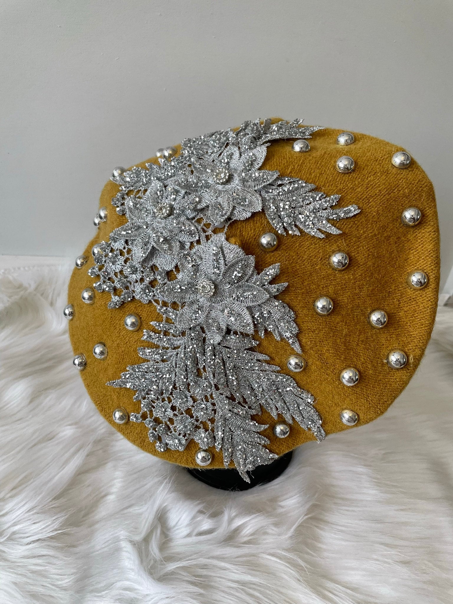 Beret Hat Beanie Hat Embelloished Hat - Etsy