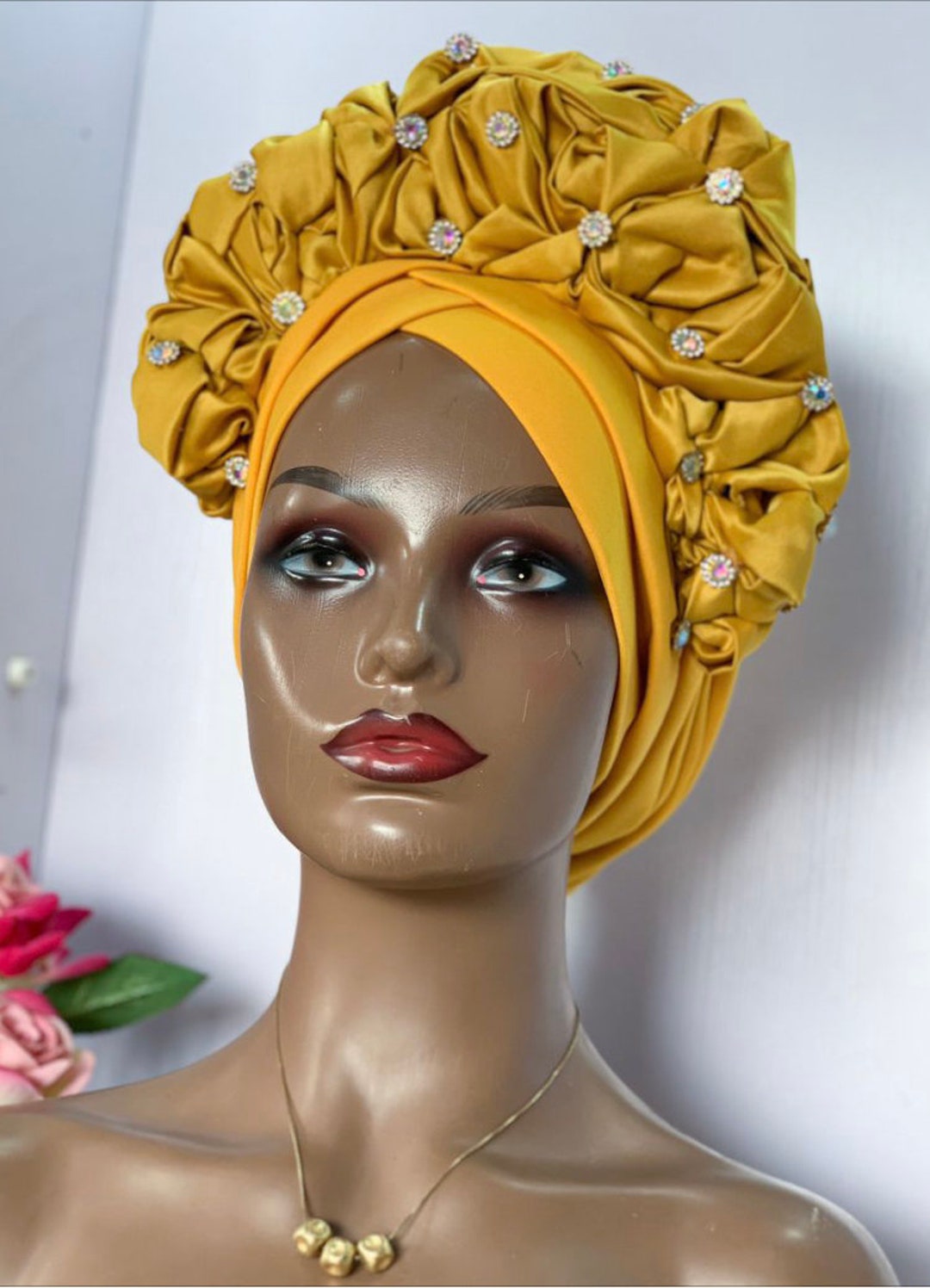 Auto Gele. Ready to Wear Gele. Ladies Turban. Pre Tied Headgear - Etsy