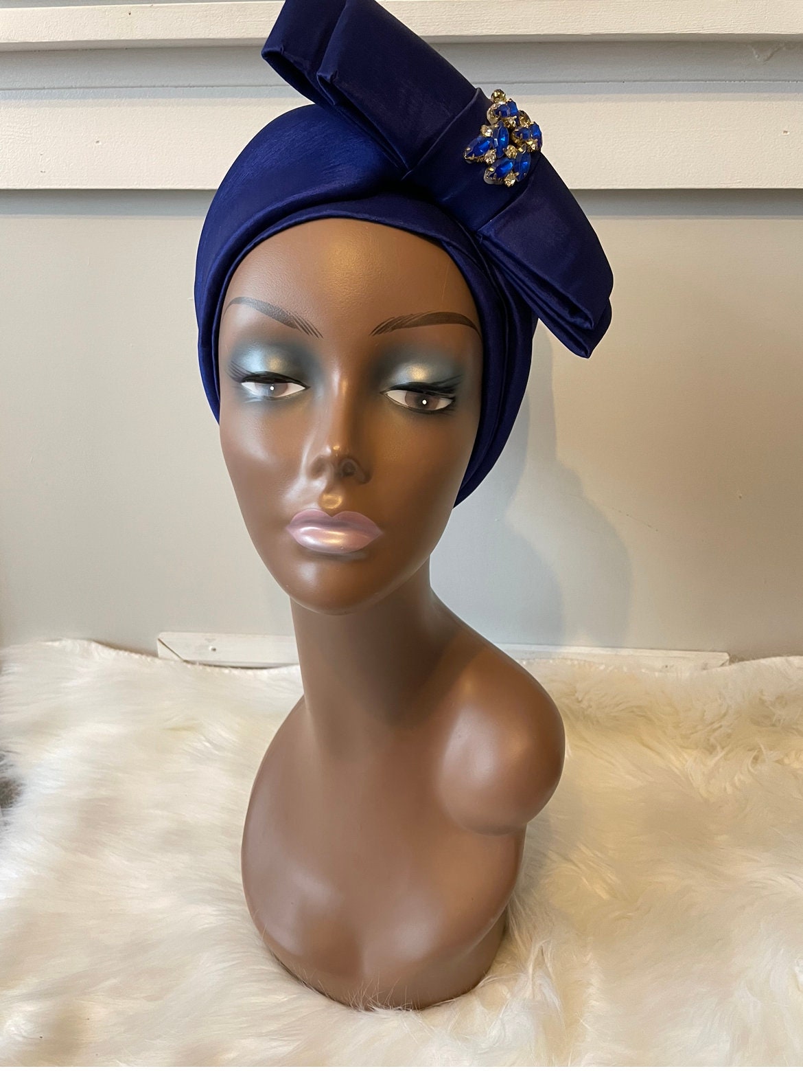 Ladies Turban. Ready to Wear Headger Turban With Bow Available in ...