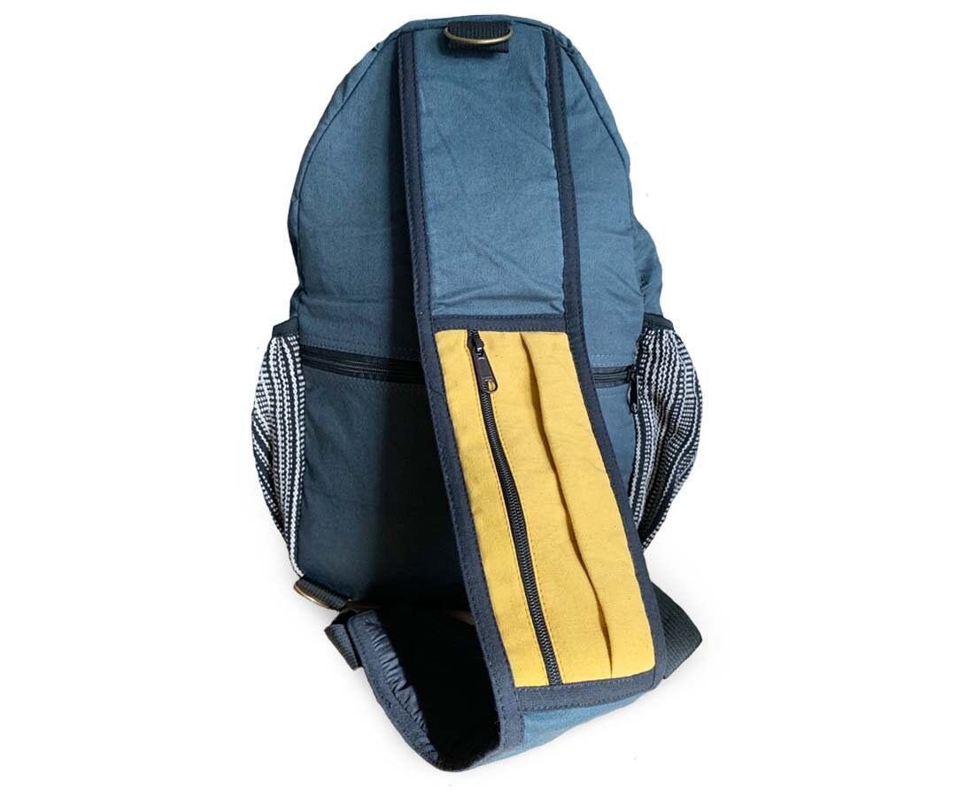 Canvas Sling Bag Backpack One Shoulder Crossbody Handmade Daypack - Etsy