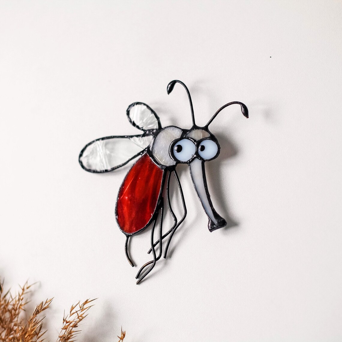 Suncatcher insect Custom stained glass window hangings Gift | Etsy