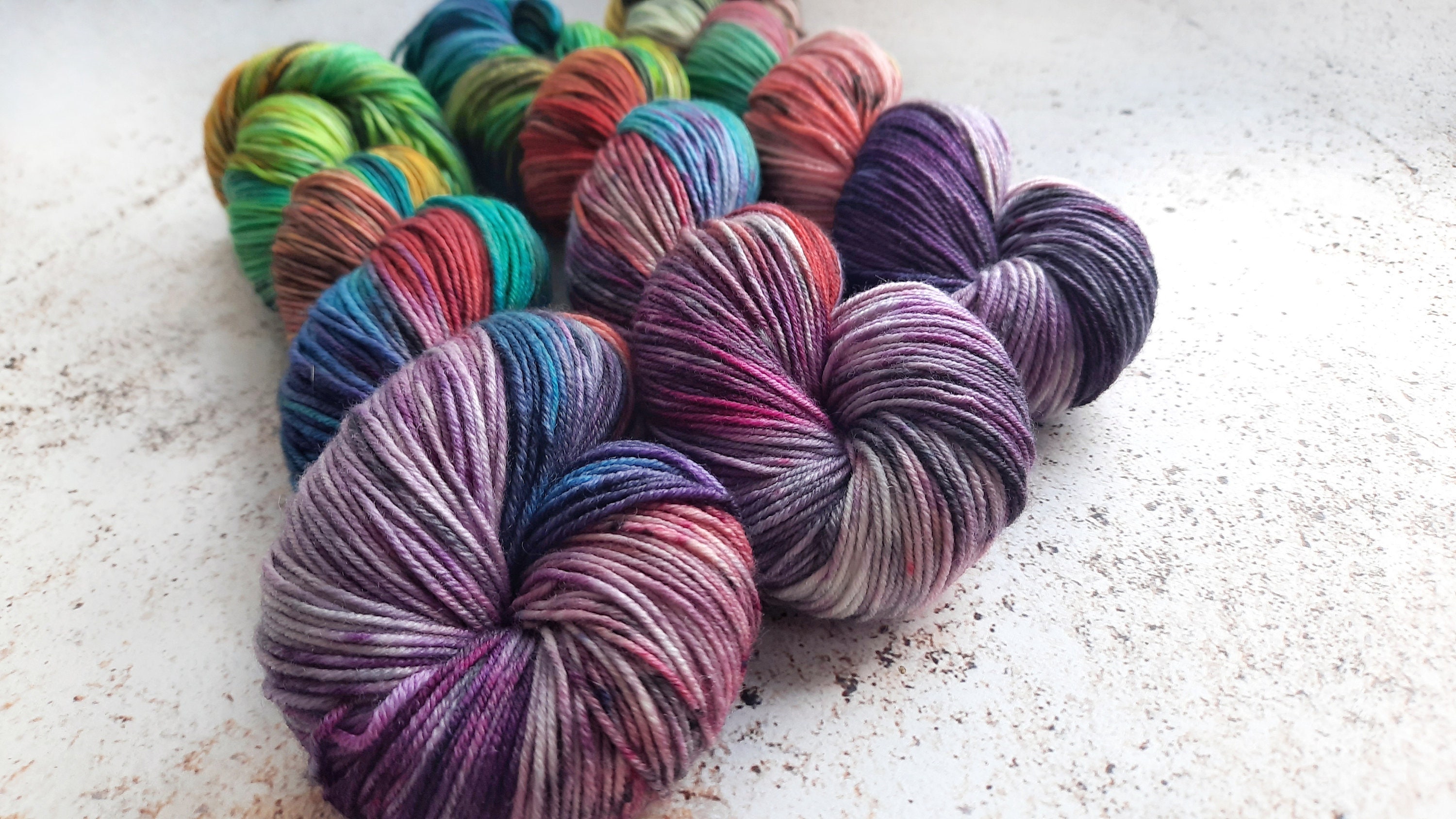 Dk Weight Yarn Hand Dyed Variegated Yarn Sport Superwash Etsy