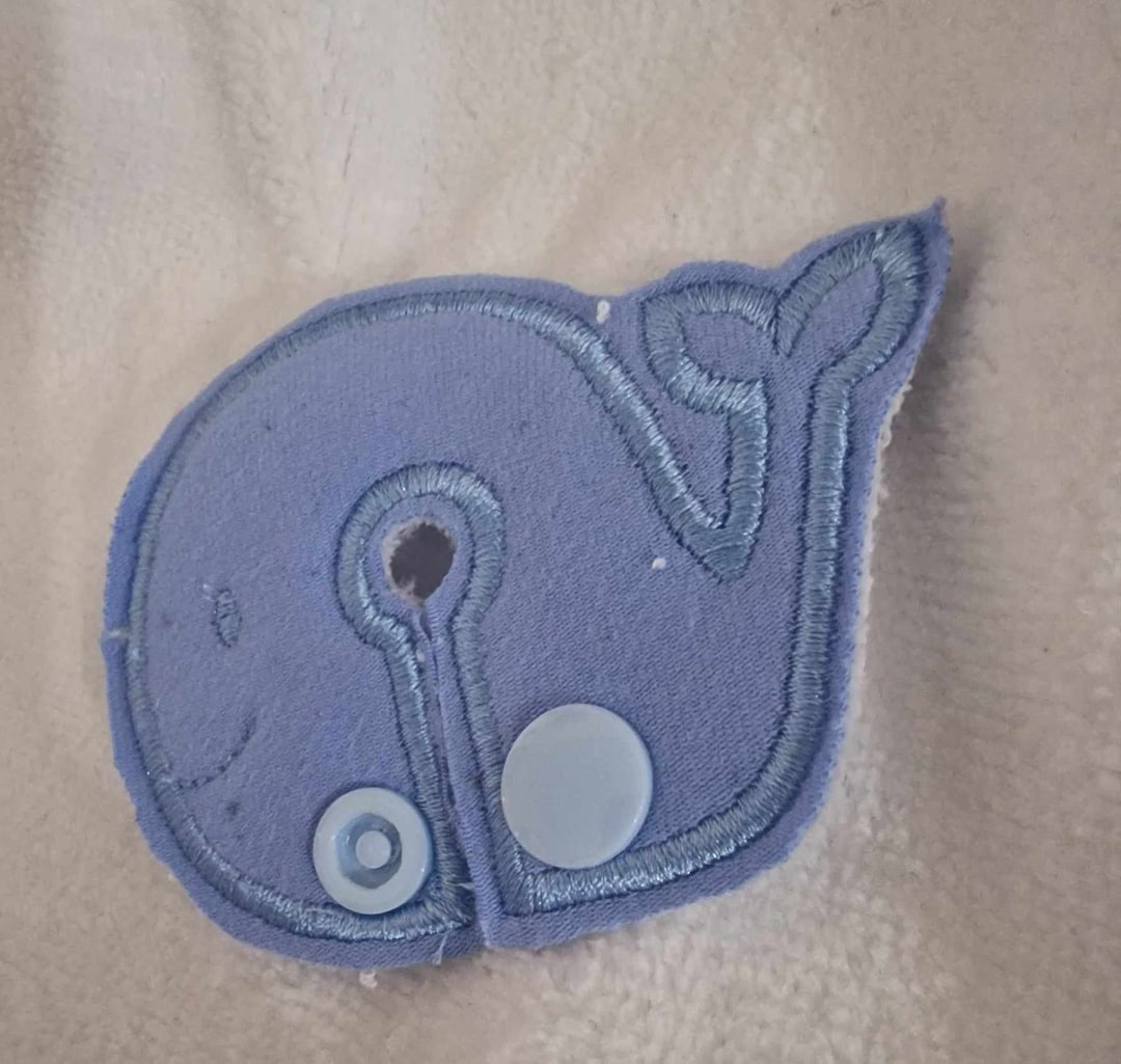 Whale Feeding Tube Pad – Bamboo G-tube Cover, Granulation Prevention - Etsy
