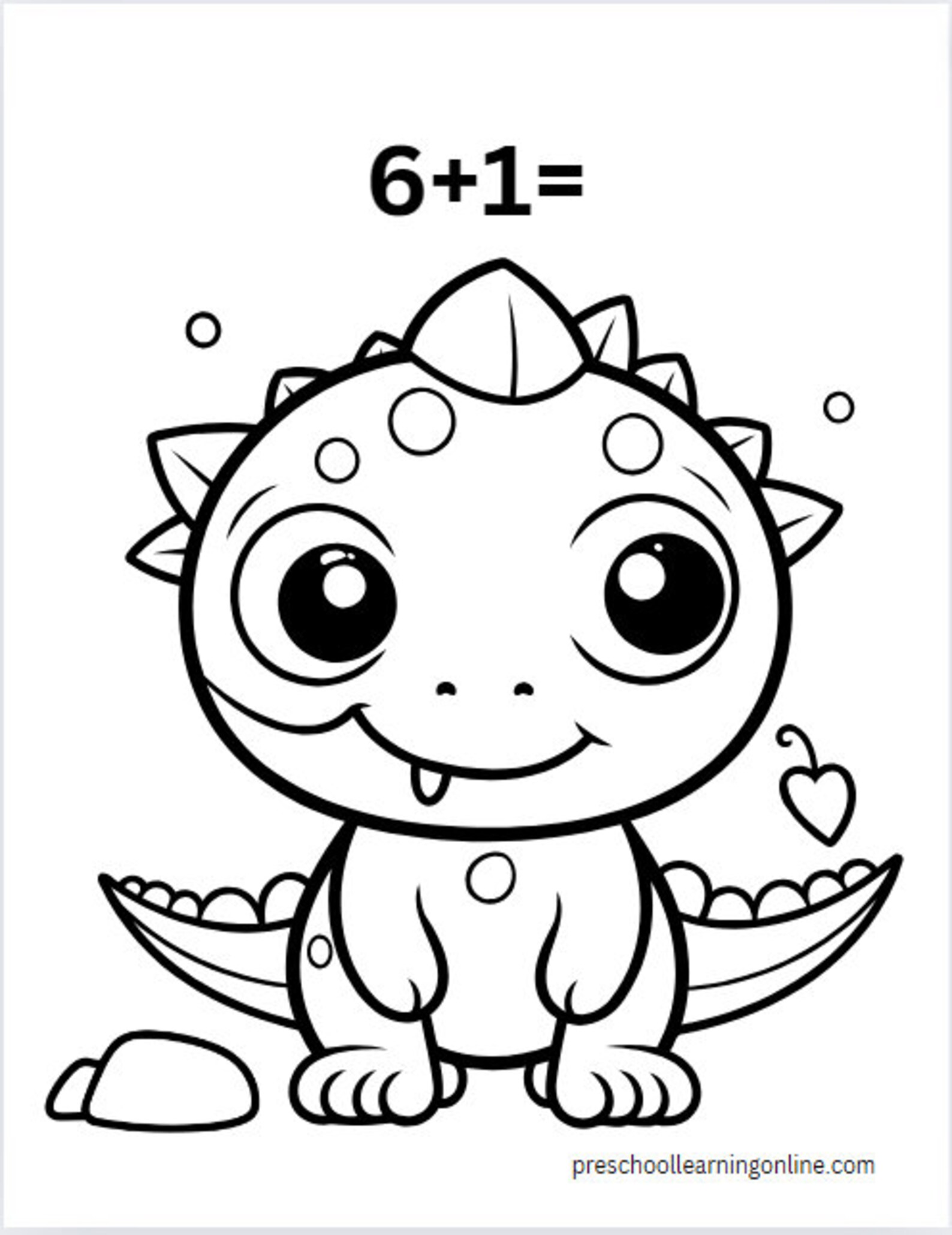 23 Dinosaur Math Coloring Pages-dino Coloring Sheets-preschool ...