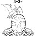 23 Dinosaur Math Coloring Pages-dino Coloring Sheets-preschool ...