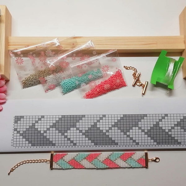 Beginner Bead Loom Bracelet Pattern - Etsy
