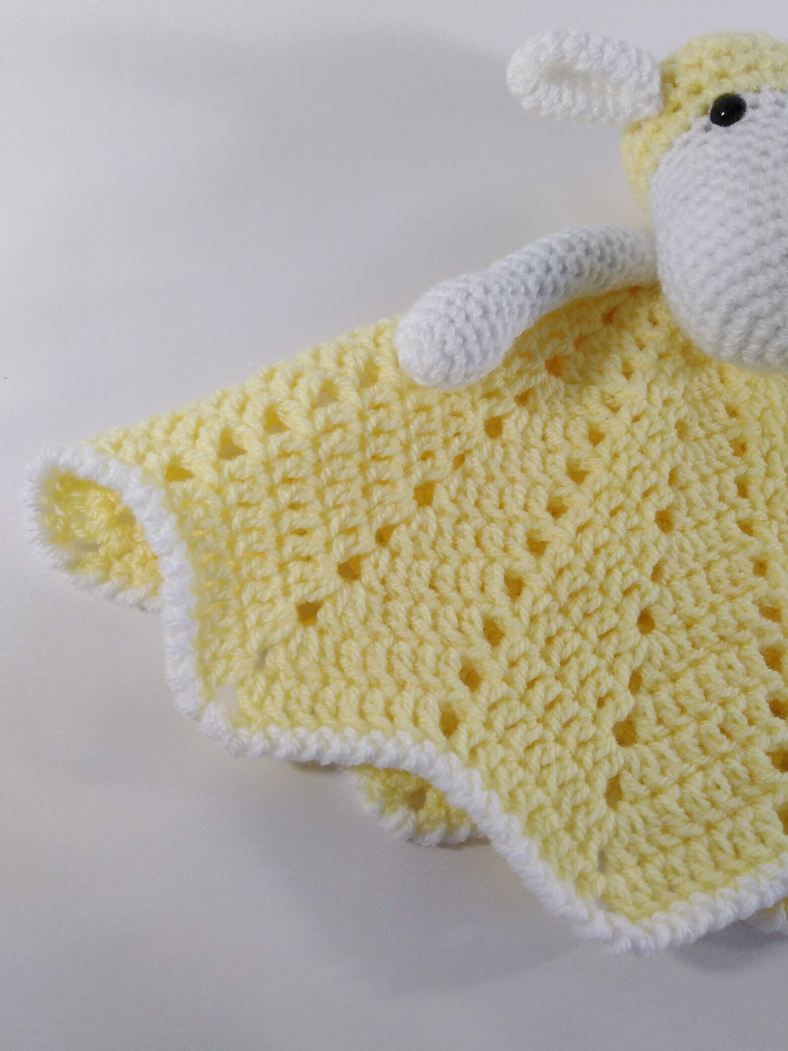 Adorable Pastel Yellow Sheep Comforter Handmade Crochet Sheep | Etsy