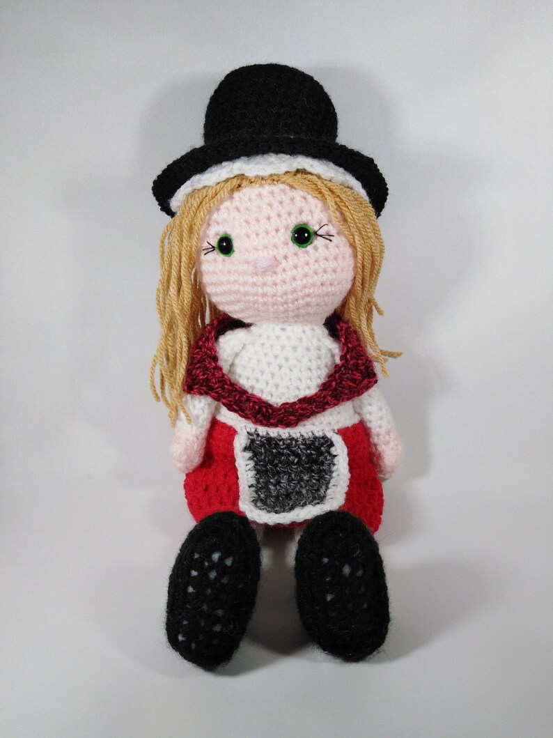 Carys the Welsh Girl Handmade Crochet Soft Toy Traditional - Etsy