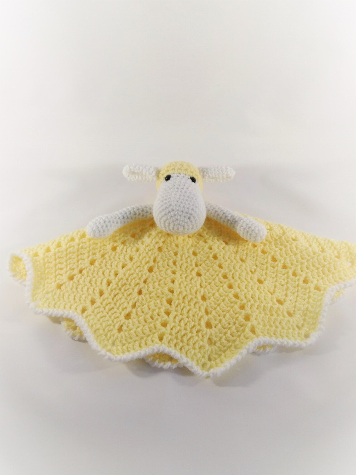 Adorable Pastel Yellow Sheep Comforter Handmade Crochet Sheep | Etsy