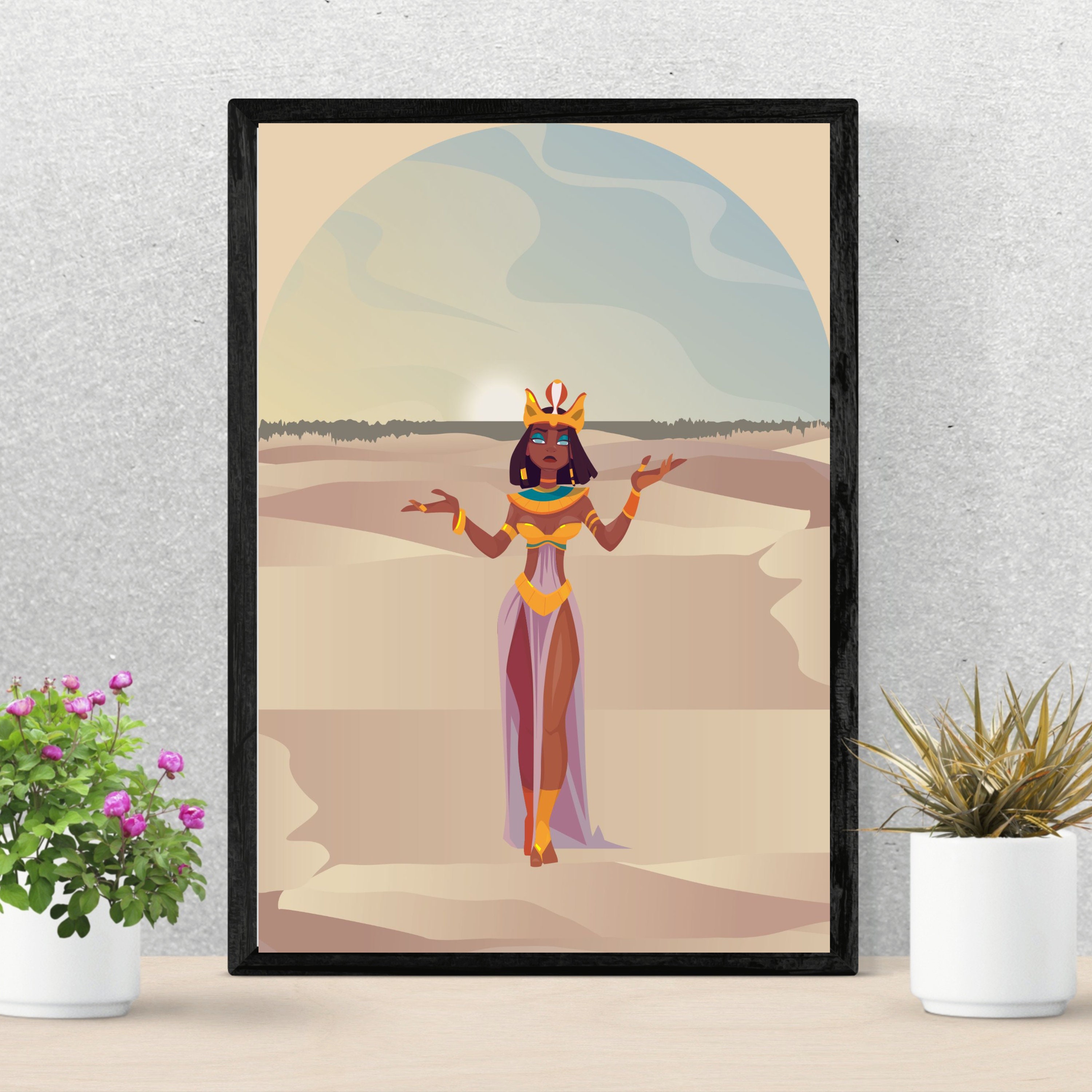 Set of 3 Egyptian Art Print, Wall Decor. Egyptian Gods, Egyptology ...