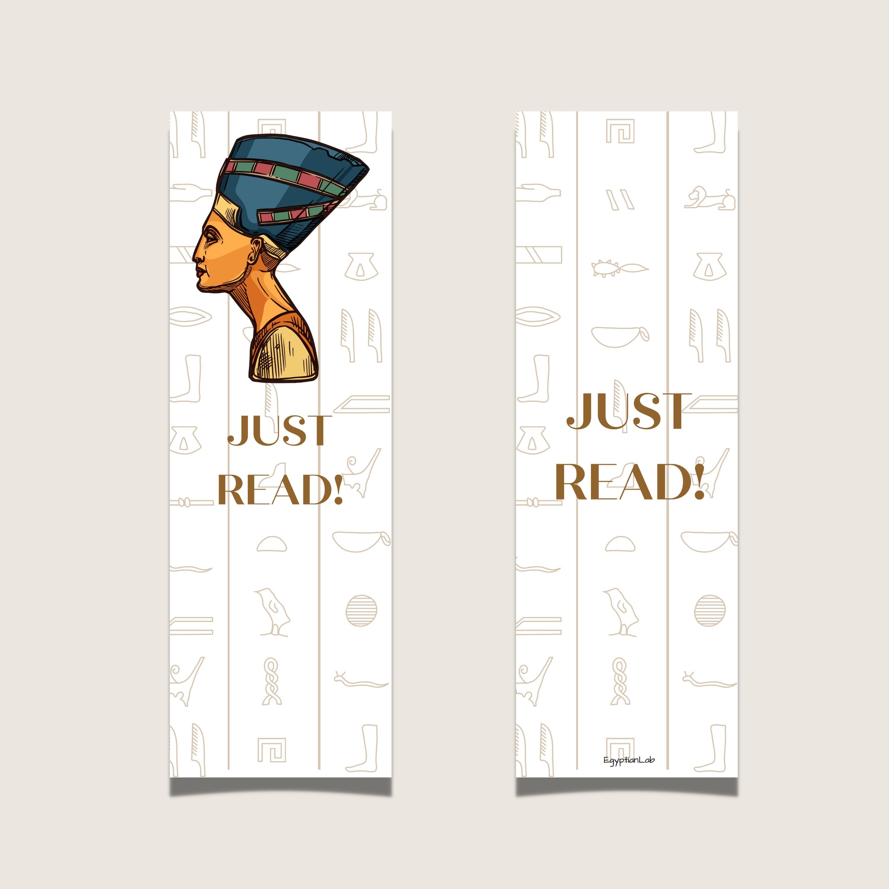 Set of 3 Bookmarks, Egyptian Art and Hieroglyphs | Papyrus Paper ...