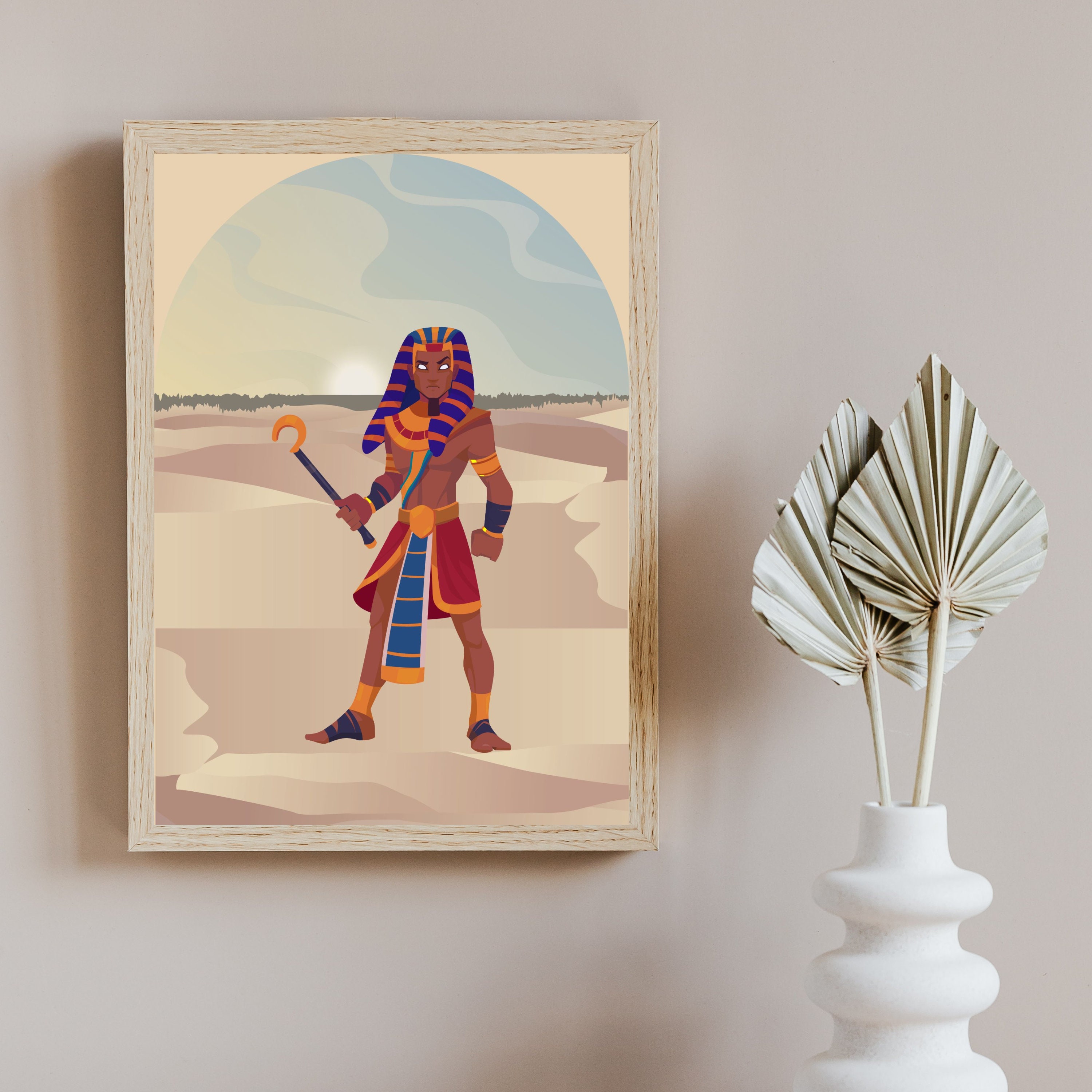 Set of 3 Egyptian Art Print, Wall Decor. Egyptian Gods, Egyptology ...