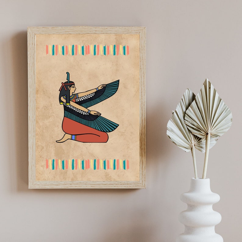 Ancient Egyptian Maat Goddess Art Print, Mother’s Day Perfect Gift ...