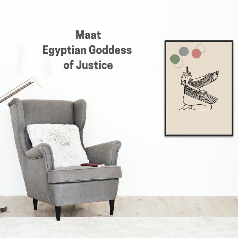 Egyptian Goddess Maat Art, Egyptian Art, Instant Download and Printable ...