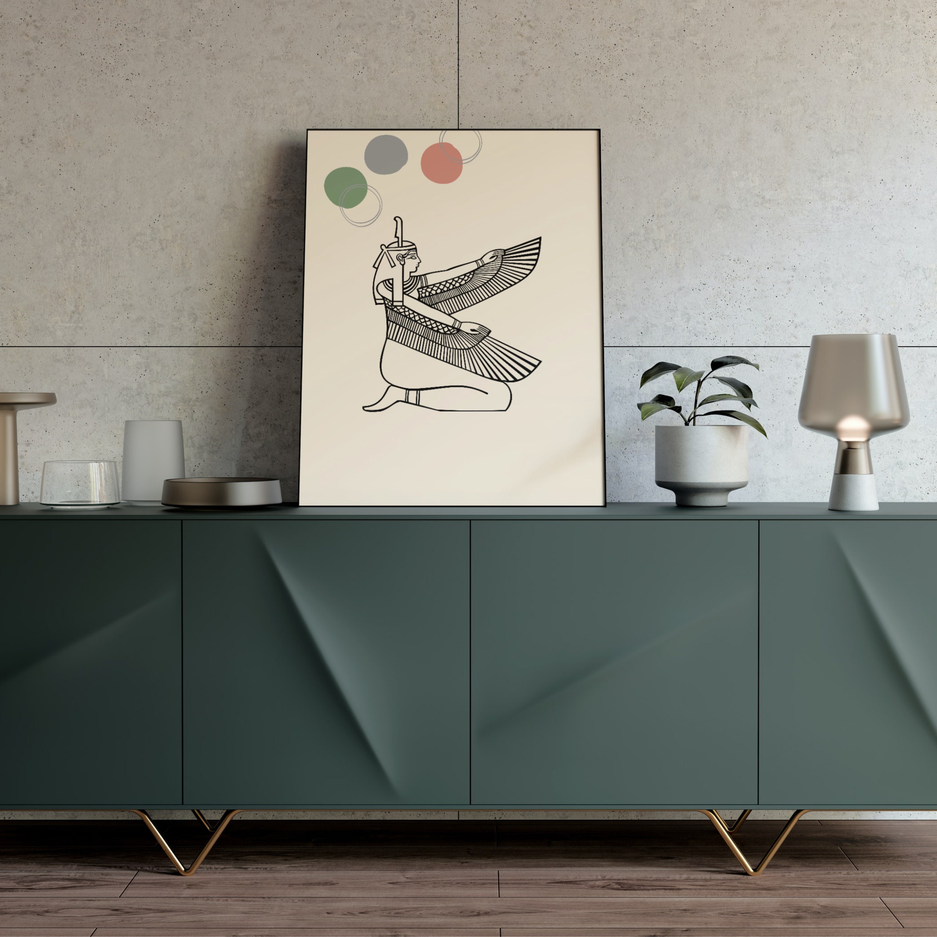 Egyptian Goddess Maat Art, Egyptian Art, Instant Download and Printable ...