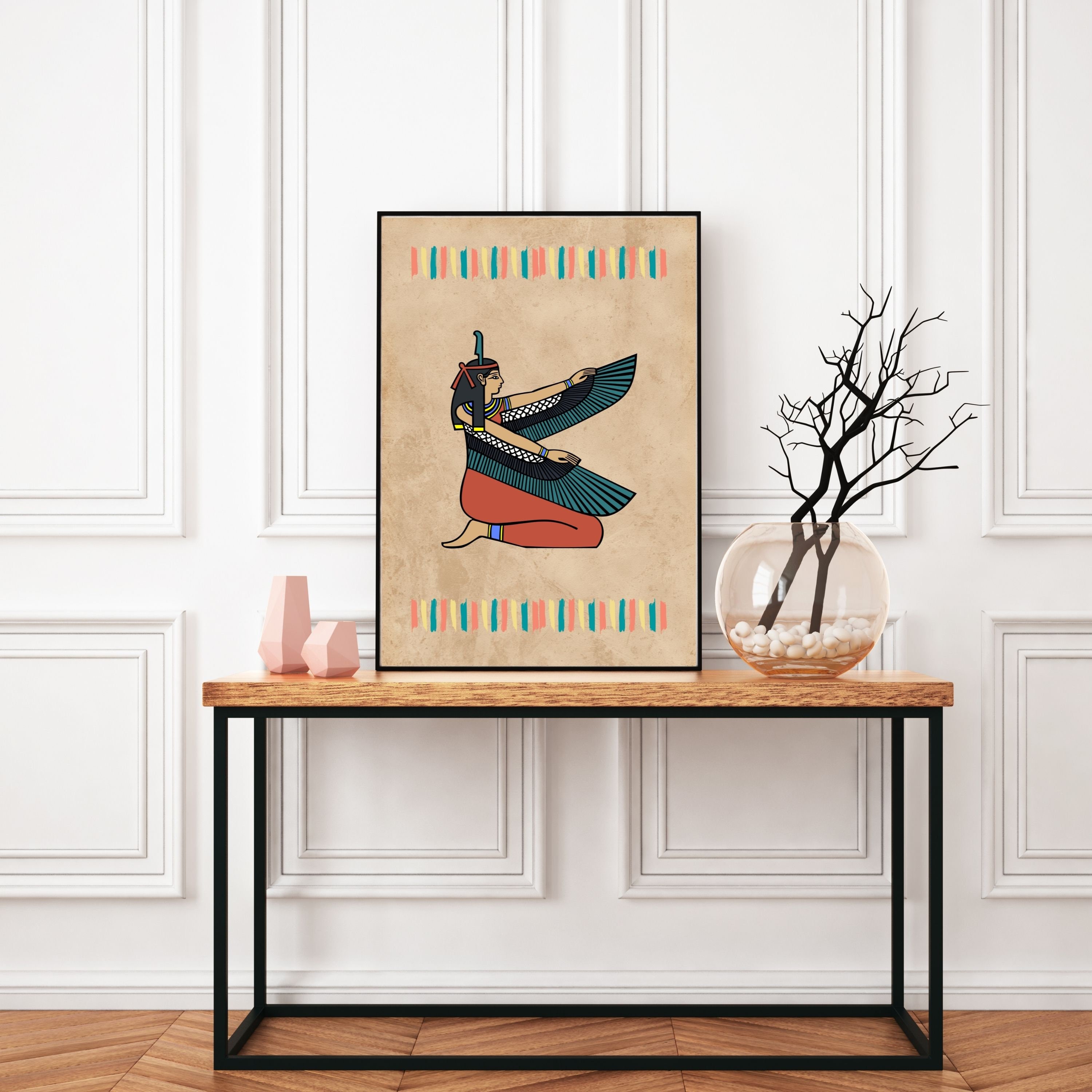 Ancient Egyptian Maat Goddess Art Print, Mother’s Day Perfect Gift ...