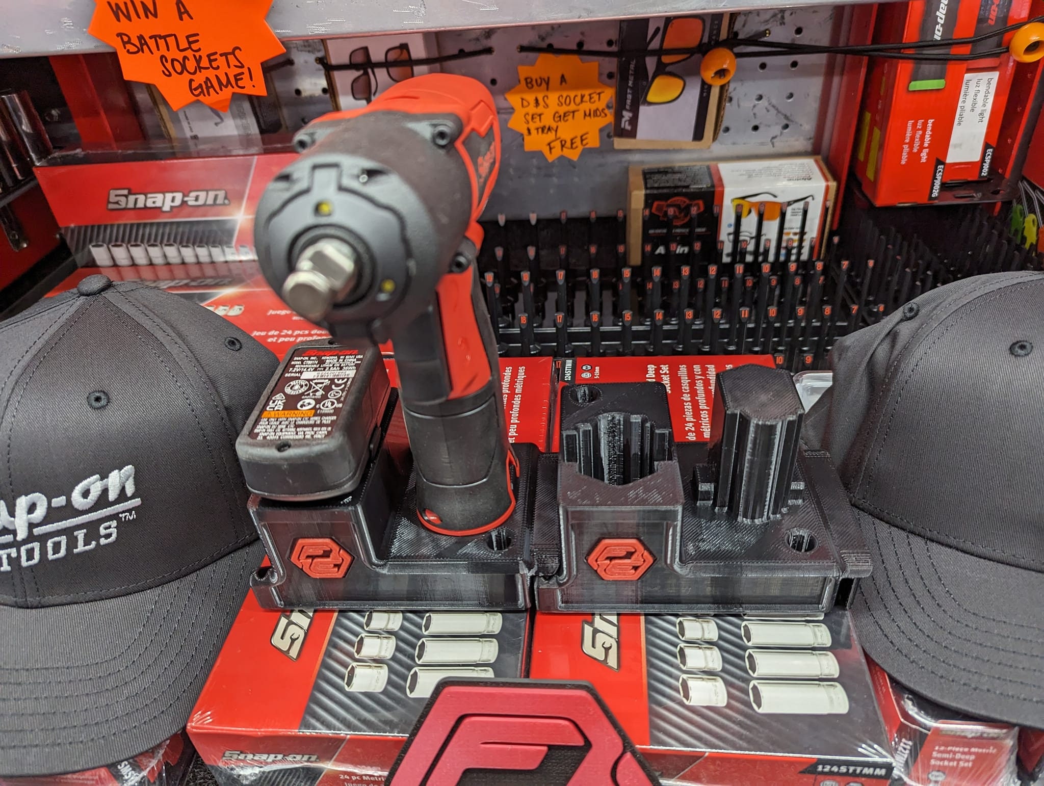 Snap-on 14.4v Tool Holder, PETG, 3D Printed, Strong, Magnetic, Anti ...