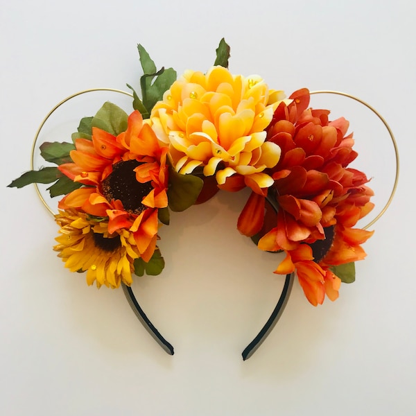 Fall Floral Crown - Etsy
