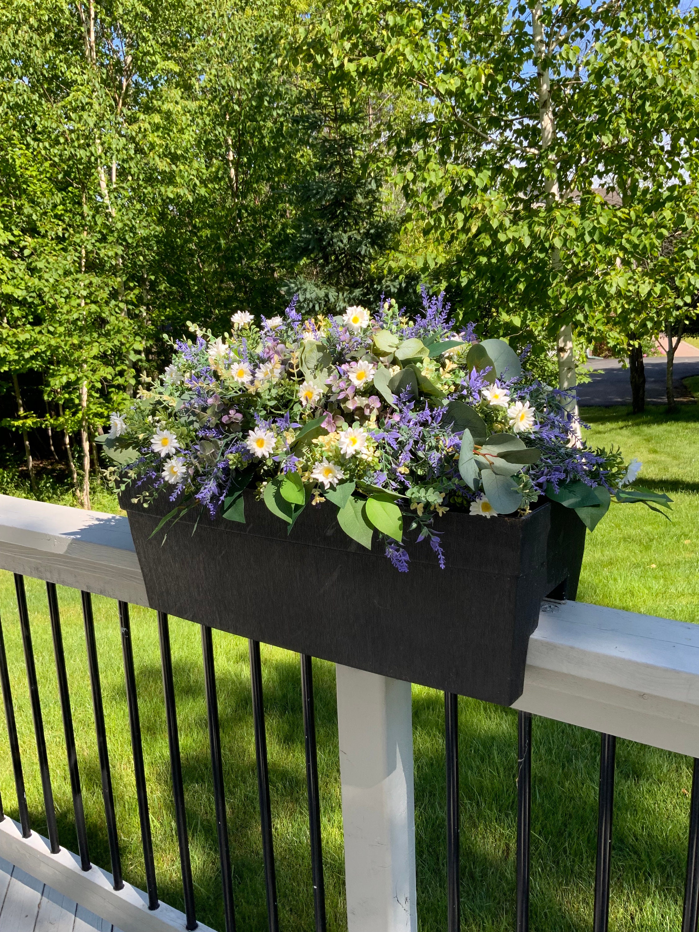 Wildflower Outdoor Planter Filler, Artificial Drop in for Flower Box ...