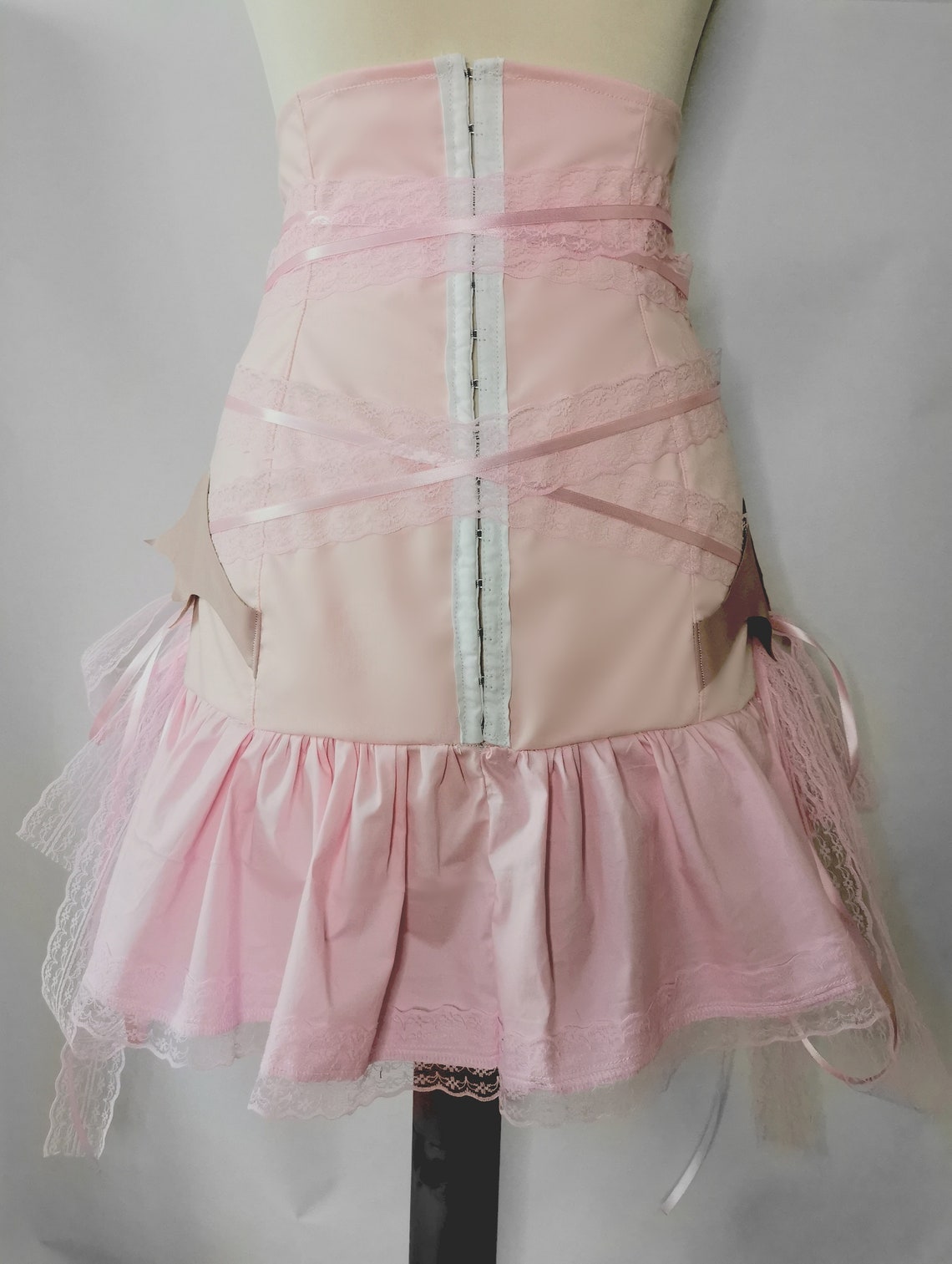 Waifu Skirt High Waisted Anime Pastel Goth Casual Kawaii Etsy