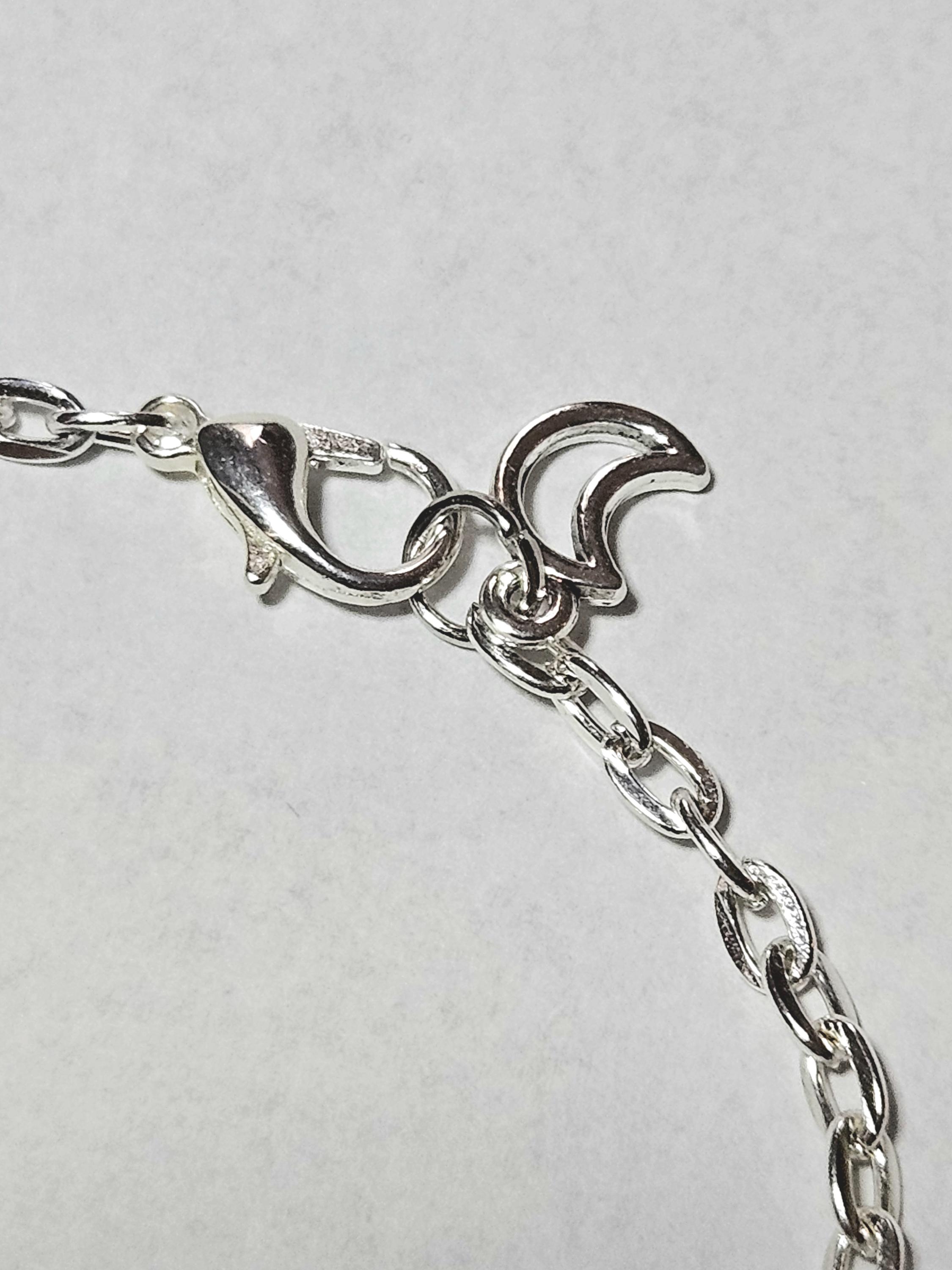 LUNAR WATCHER Charm Bracelet. Moon Face Pendant Dainty Bracelet. - Etsy